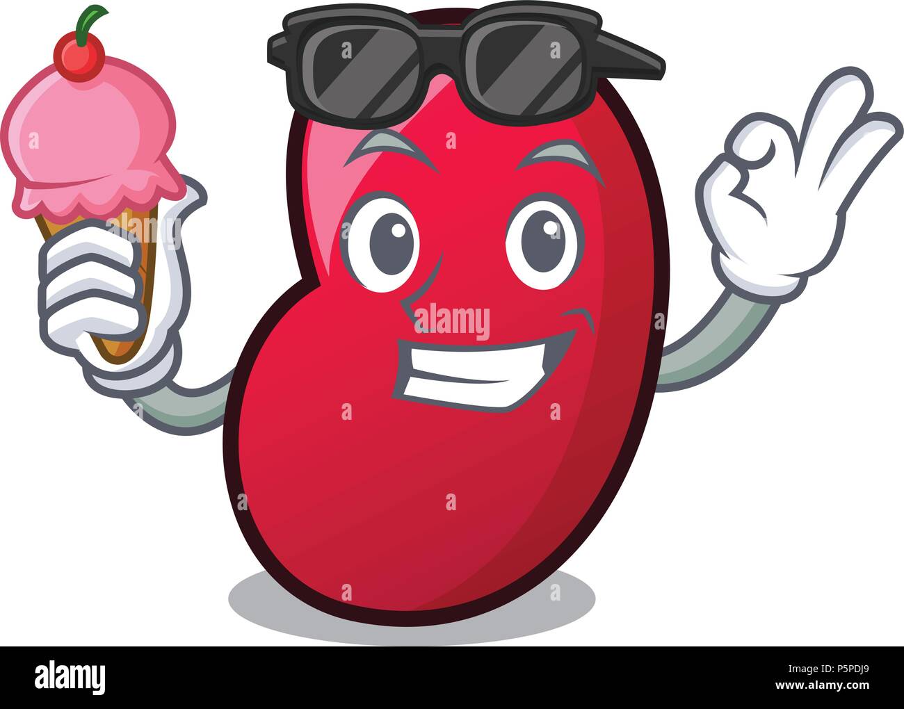With ice cream jelly bean character cartoon Stock Vector Image & Art ...