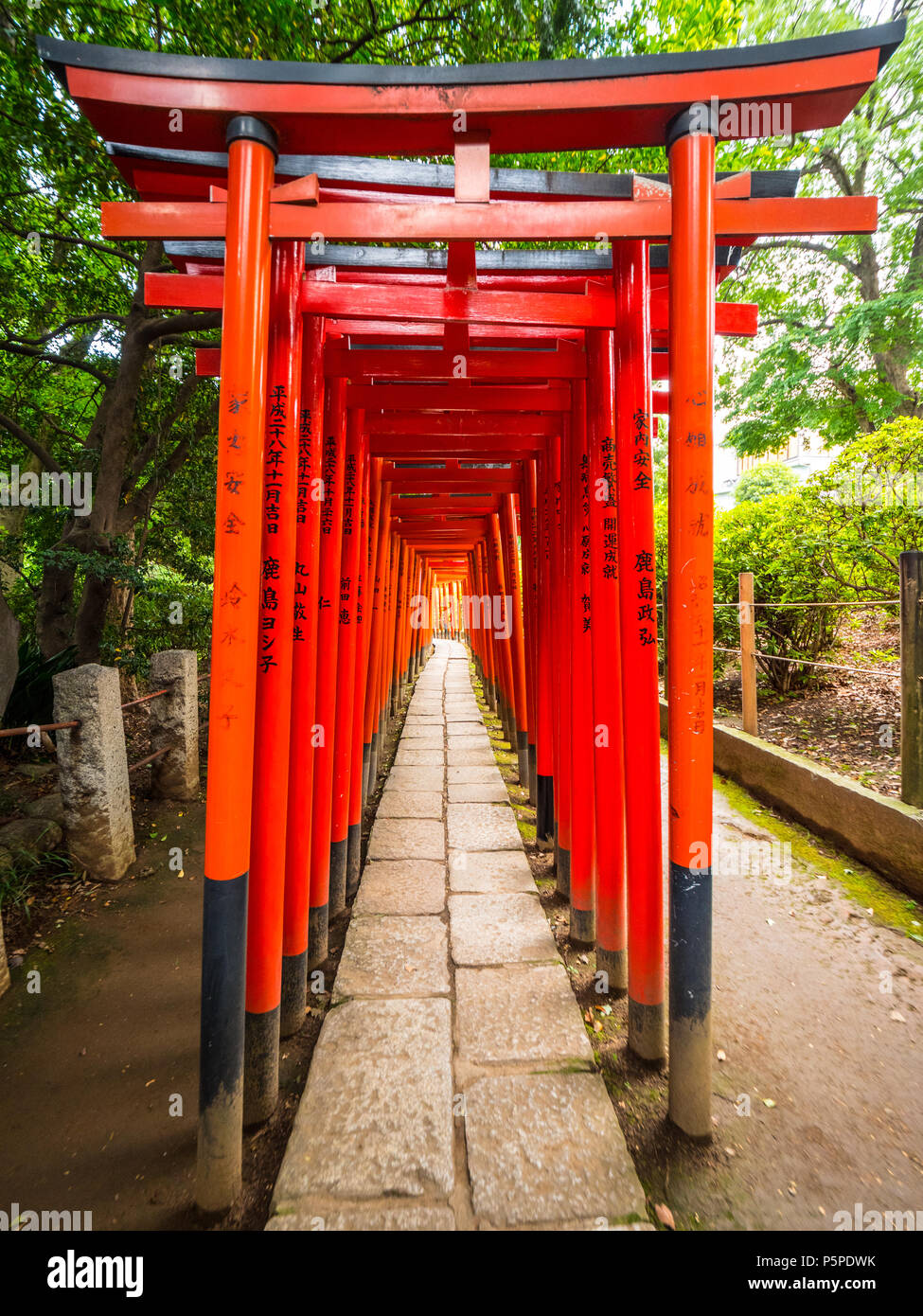 Nezu Jinja Shrine - the famous Shinto Shrine in Tokyo Bunkyo Stock ...