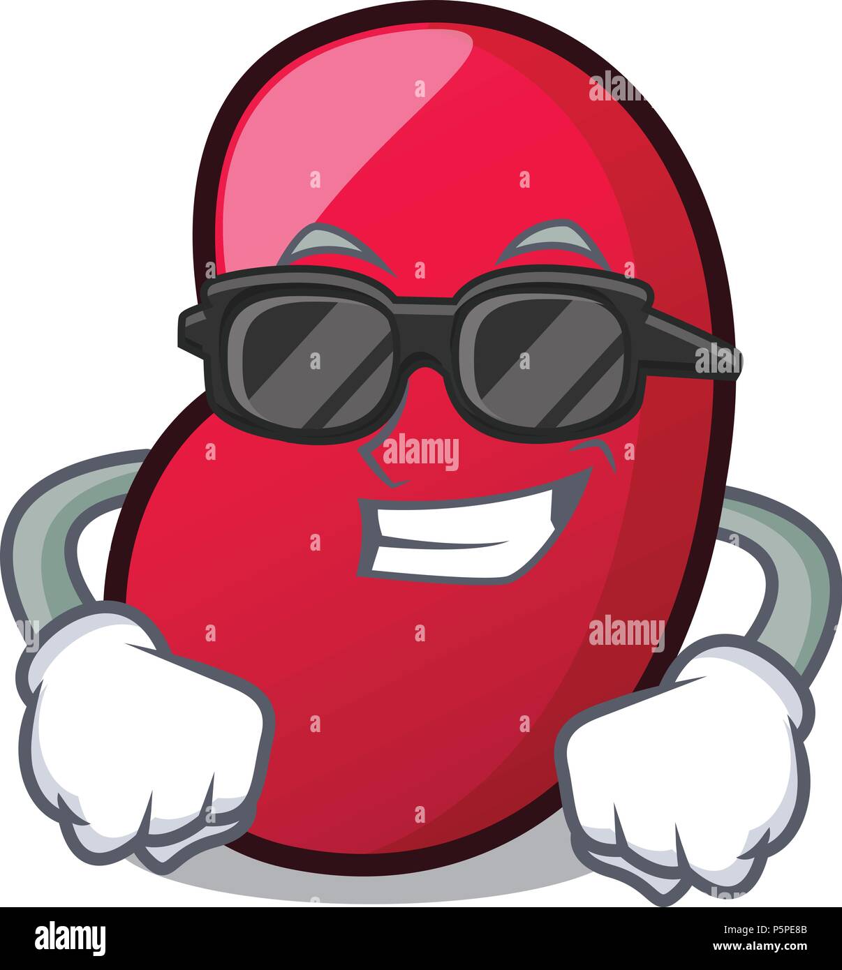 Super cool jelly bean character cartoon Stock Vector Image & Art - Alamy