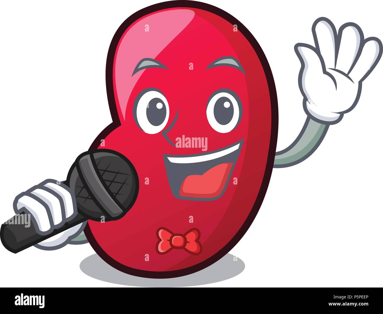 Singing jelly bean mascot cartoon Stock Vector Image & Art - Alamy