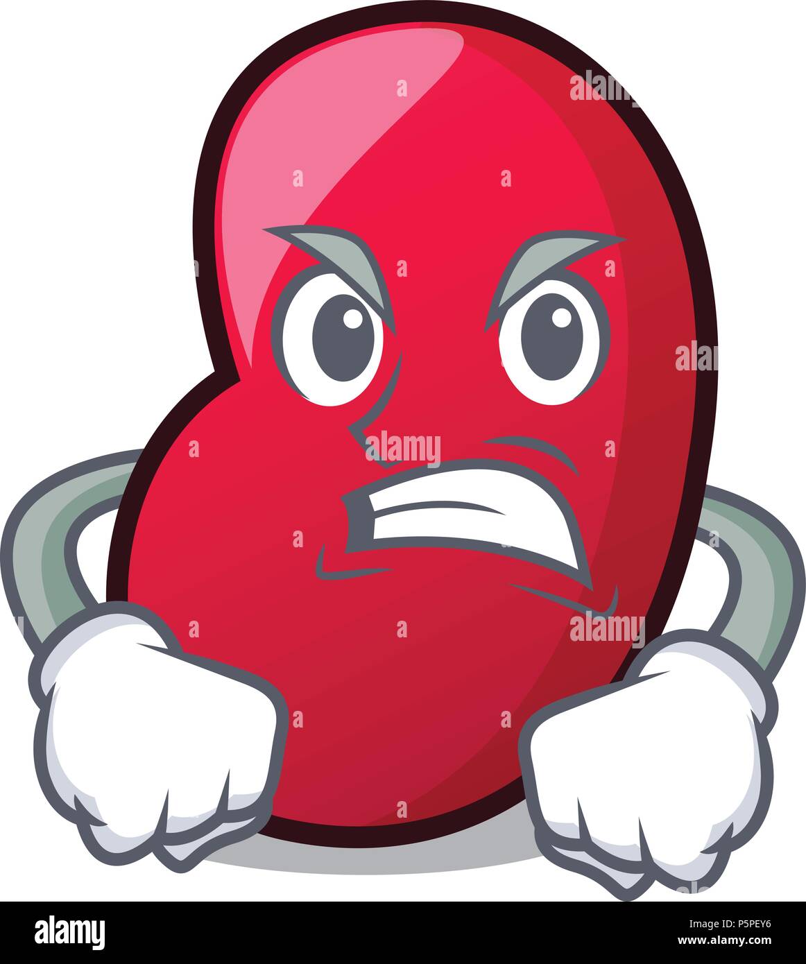 Angry jelly bean mascot cartoon Stock Vector Image & Art - Alamy