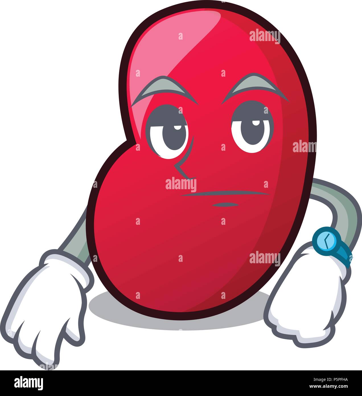 Waiting jelly bean mascot cartoon Stock Vector Image & Art - Alamy