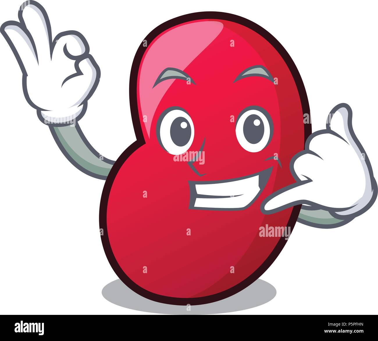 Call me jelly bean mascot cartoon Stock Vector Image & Art - Alamy