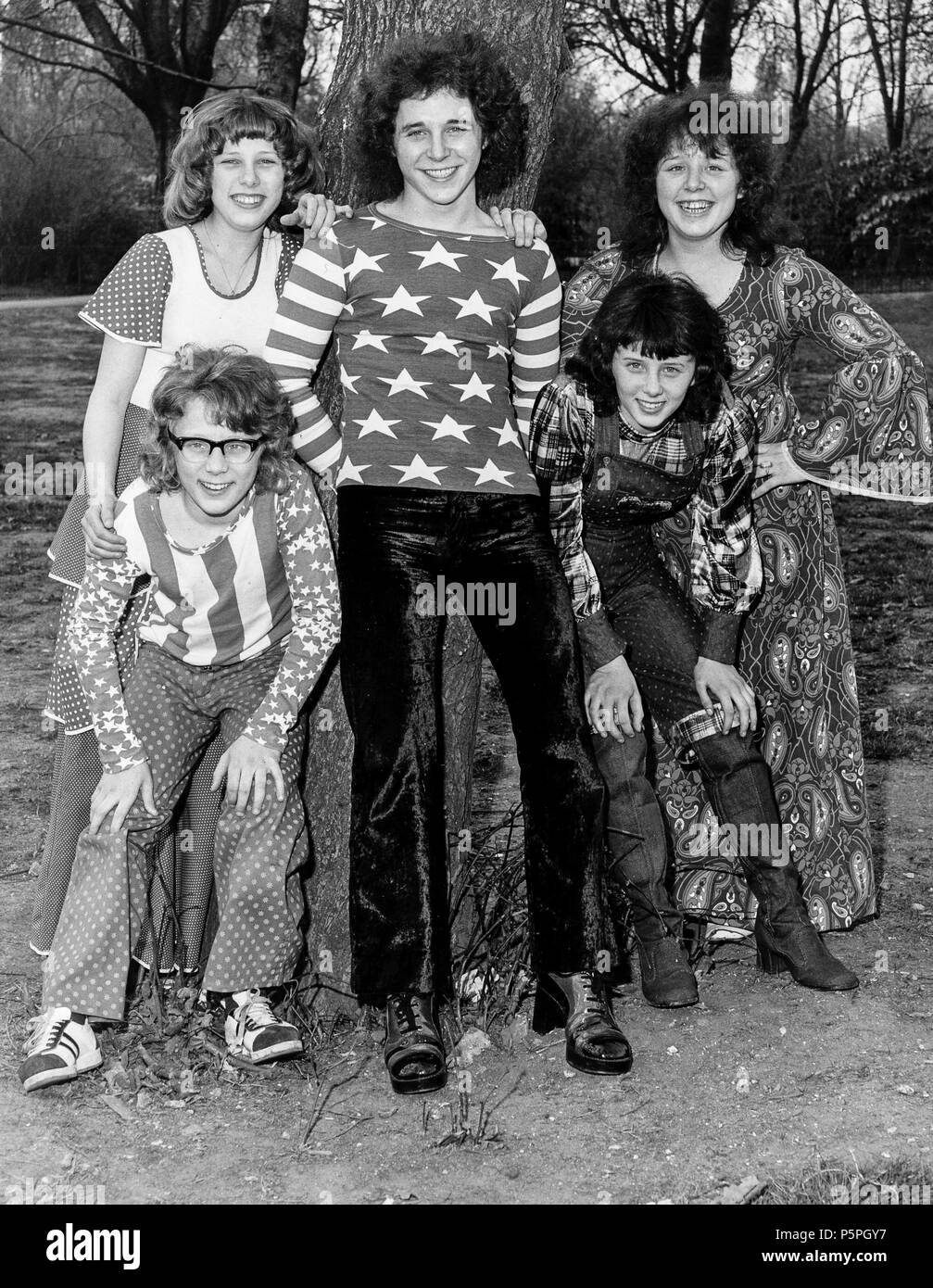 the handley family, 1973 Stock Photo - Alamy