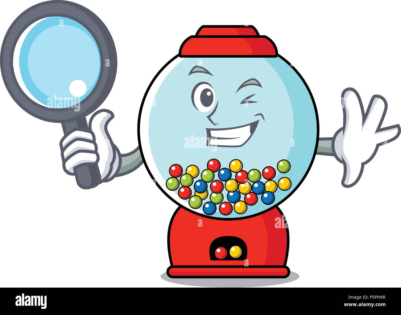 Detective gumball machine character cartoon Stock Vector Image & Art ...