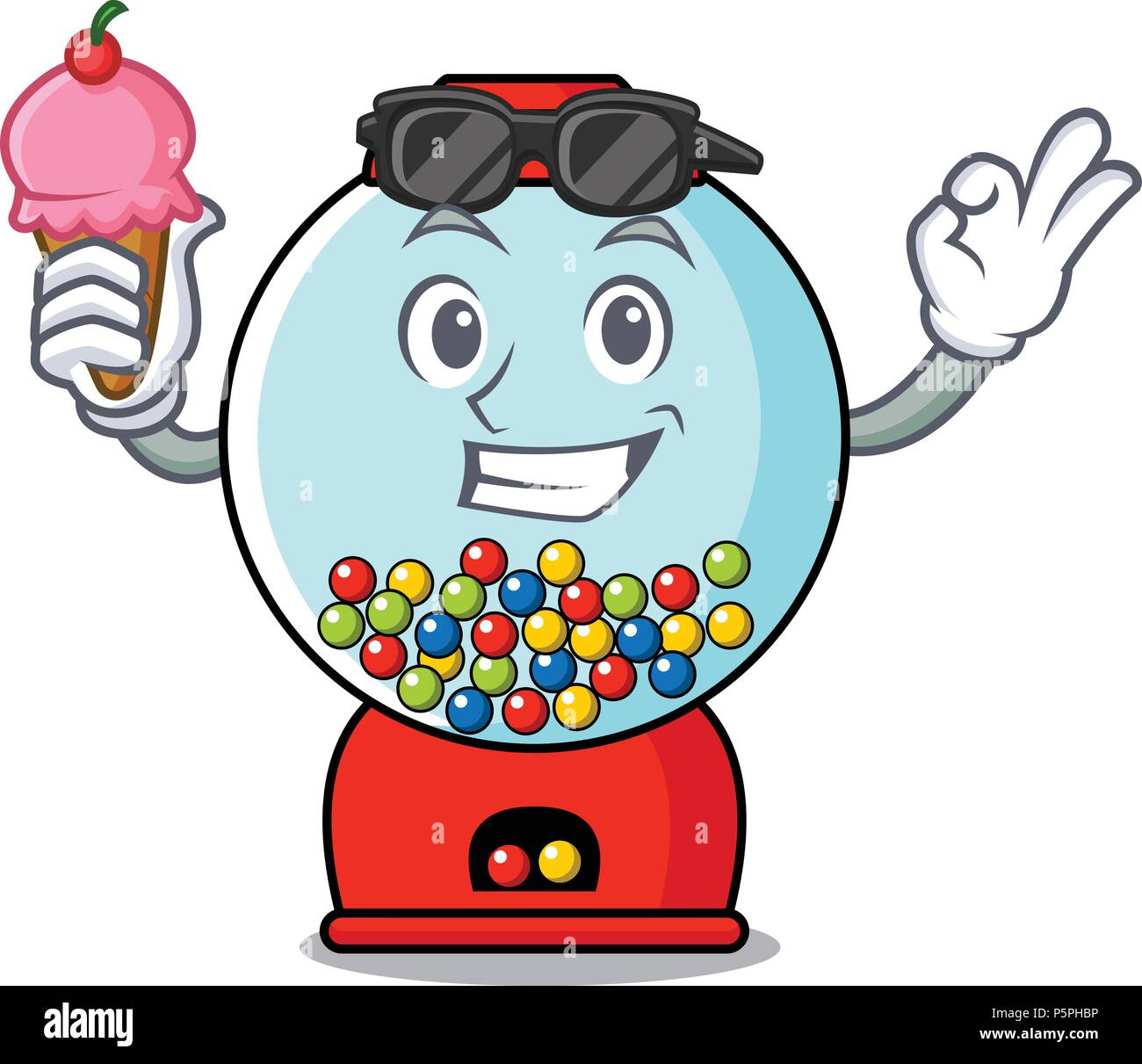 Ice cream dispenser Stock Vector Images - Alamy