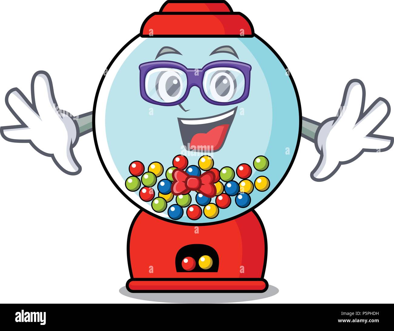 Geek gumball machine character cartoon Stock Vector Image & Art - Alamy