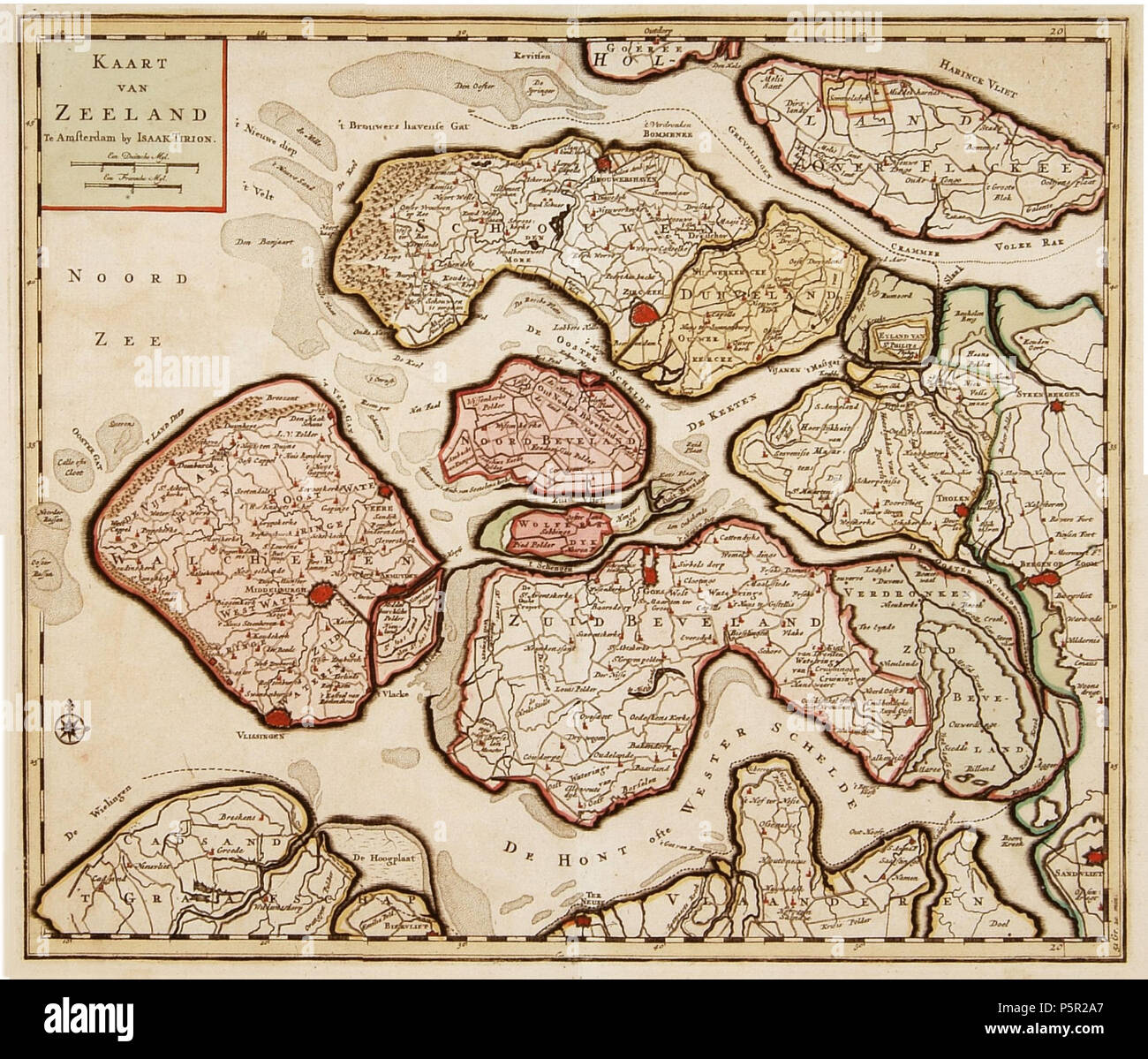 Kaart van zeeland hi-res stock photography and images - Alamy