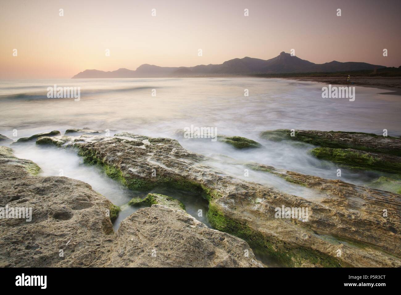 Playa de Sa Canova. Son Serra De Marina.Artà.Mallorca.Islas Baleares ...