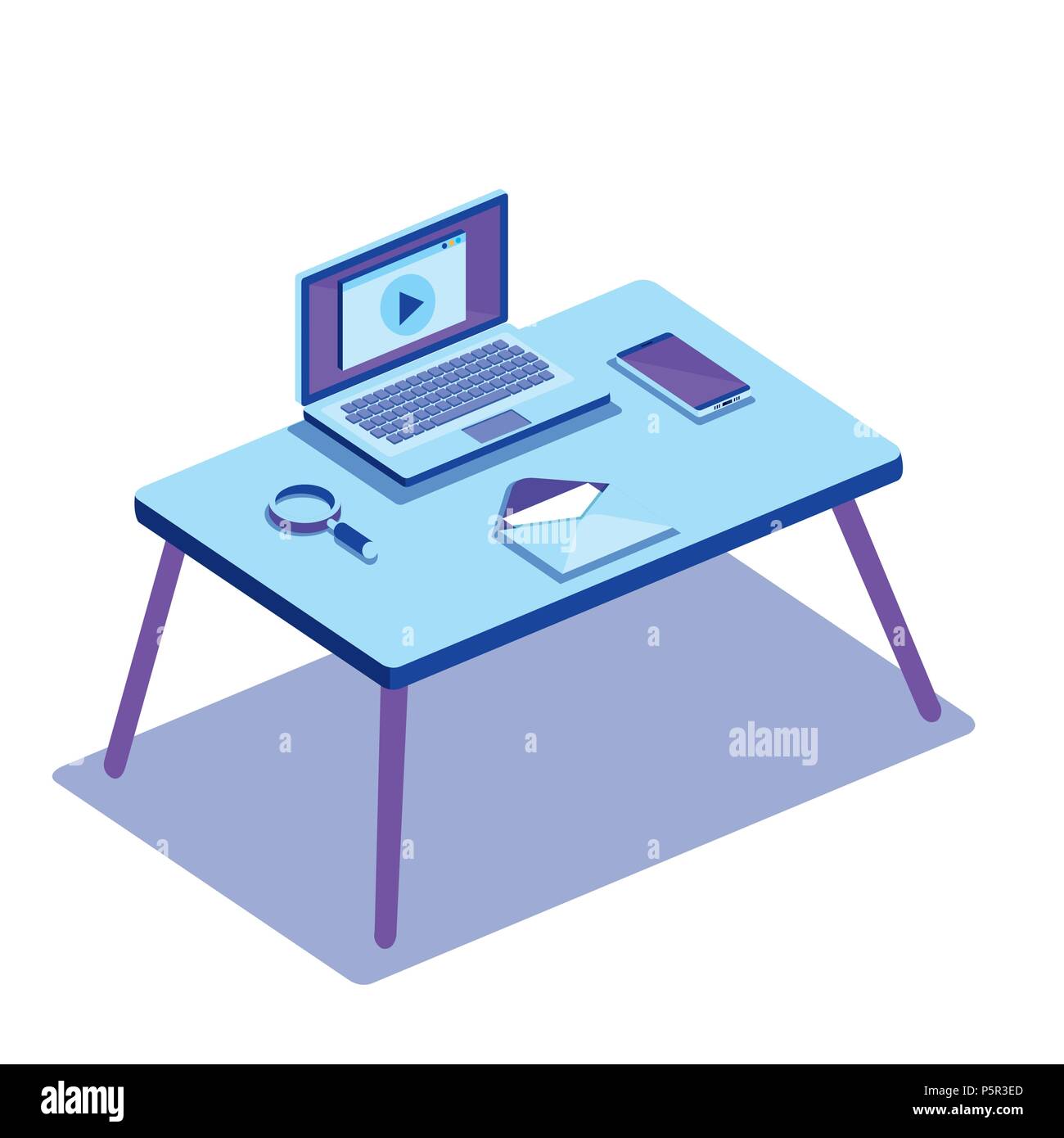 Email interface icon isometric Cut Out Stock Images & Pictures - Alamy