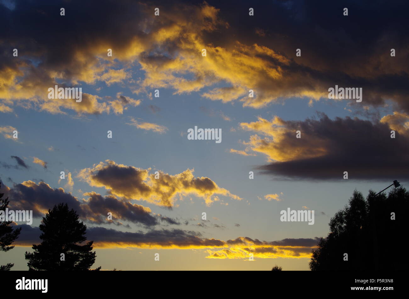 Interesting cloud formation with beautiful colours Stock Photo - Alamy