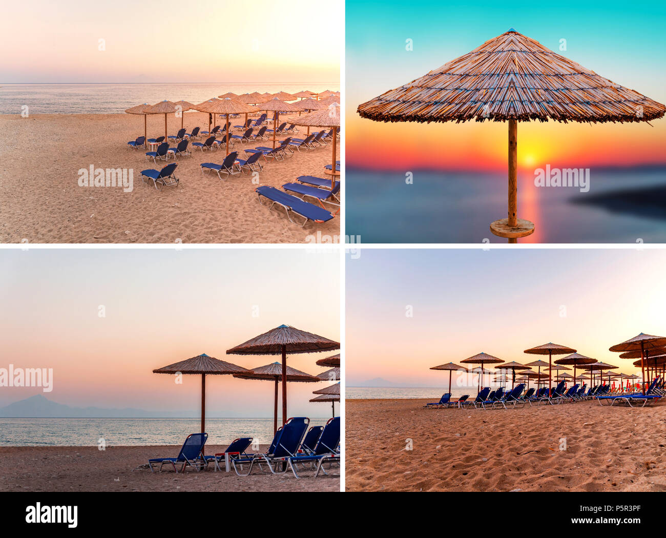 Collage sea beach picture Stock Photo - Alamy