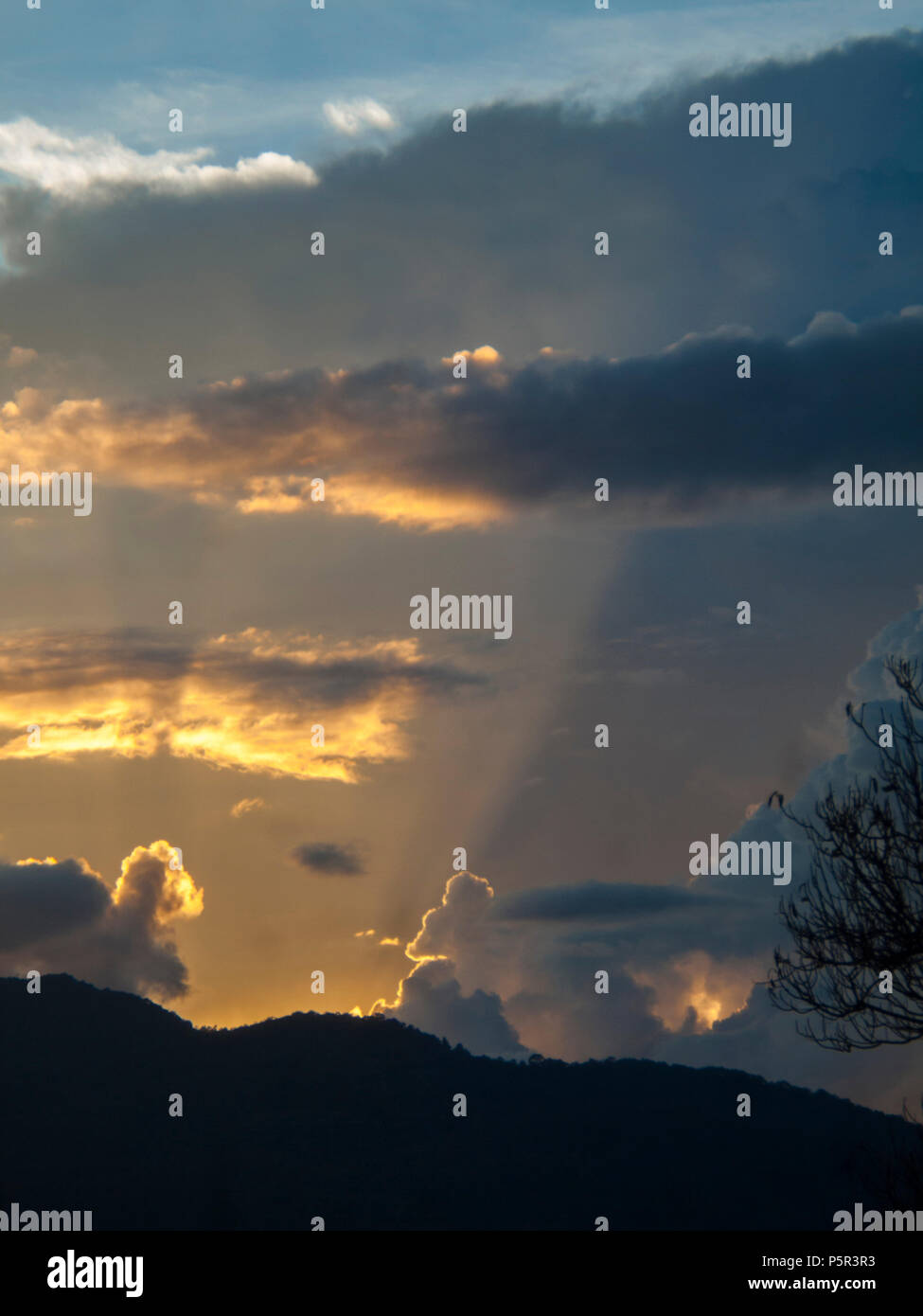 Clouds, rain, sky / The sky in the rainy season of tropical countries ...