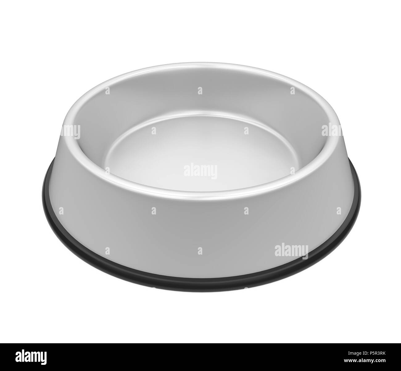 Metal Pet Bowl Isolated Stock Photo - Alamy