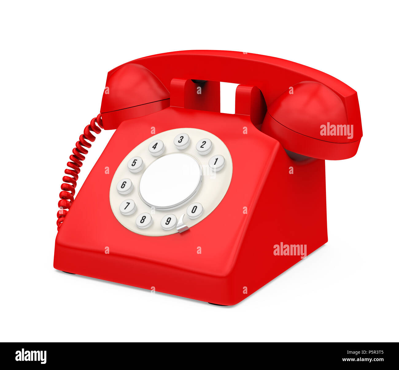 Old red phone retro vintage ringing hi-res stock photography and images ...