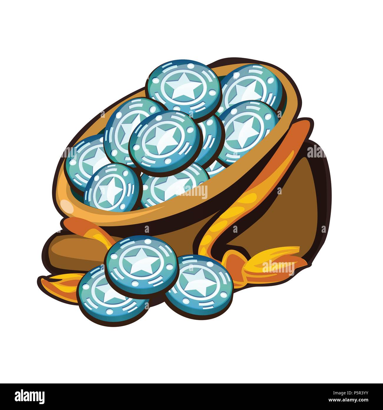 Close up gaming chips Stock Vector Images - Alamy