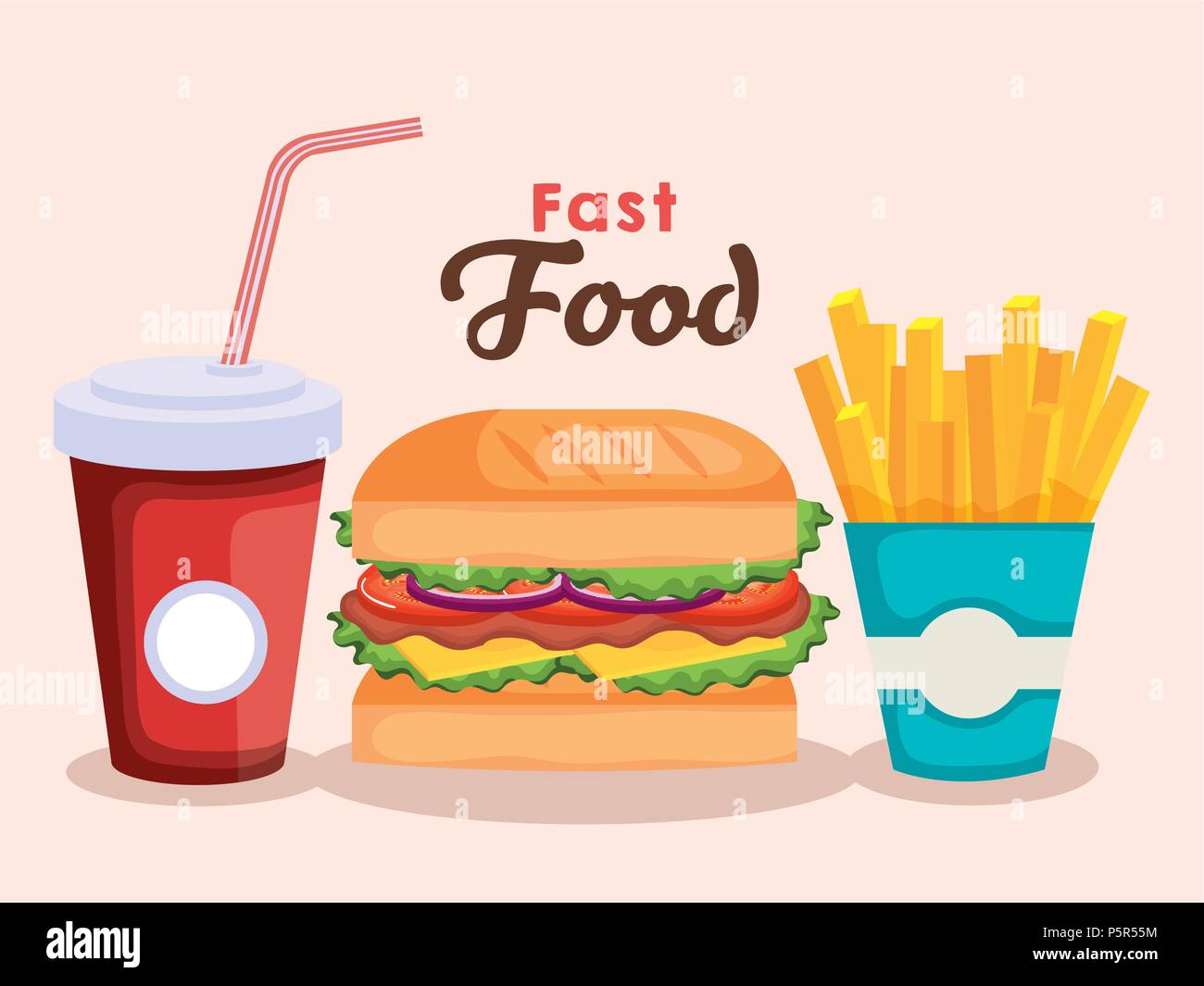 delicious fast food icons Stock Vector Image & Art - Alamy