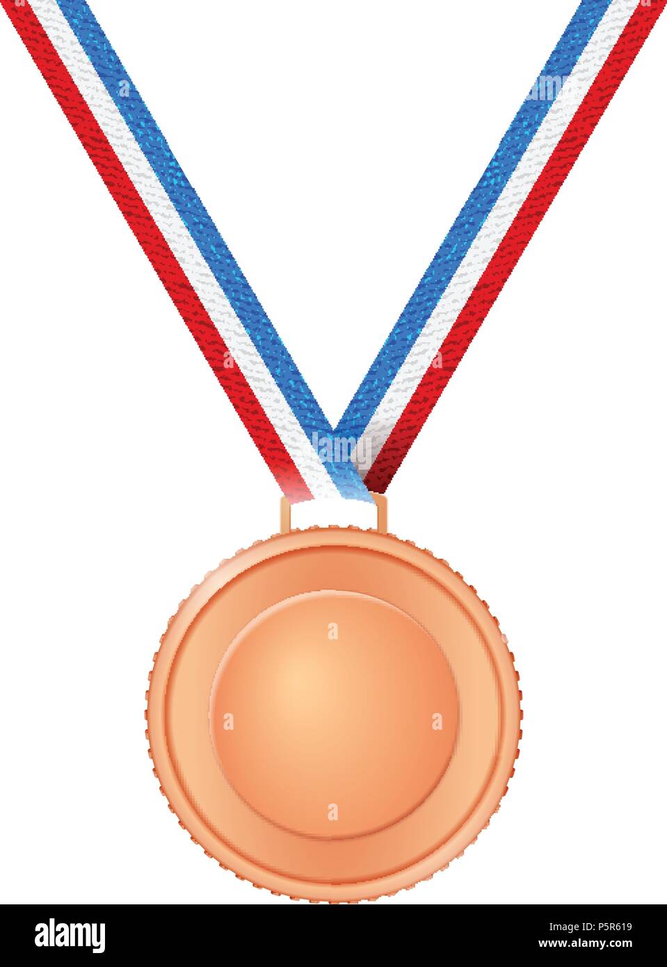 Bronze medal on a white background. Vector illustration Stock Vector ...