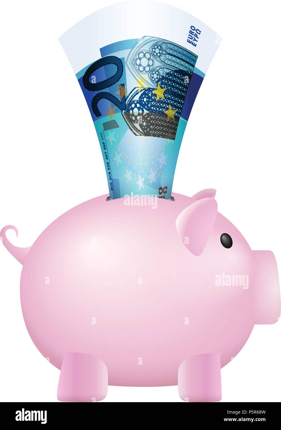 20 euro bank note Stock Vector Images - Alamy