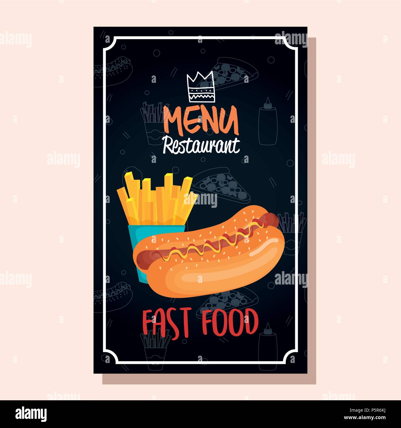 Delicious Fast Food Restaurant Menu Card Stock Vector Image Art Alamy delicious-fast-food-restaurant-menu-card-stock-vector-image-art-alamy