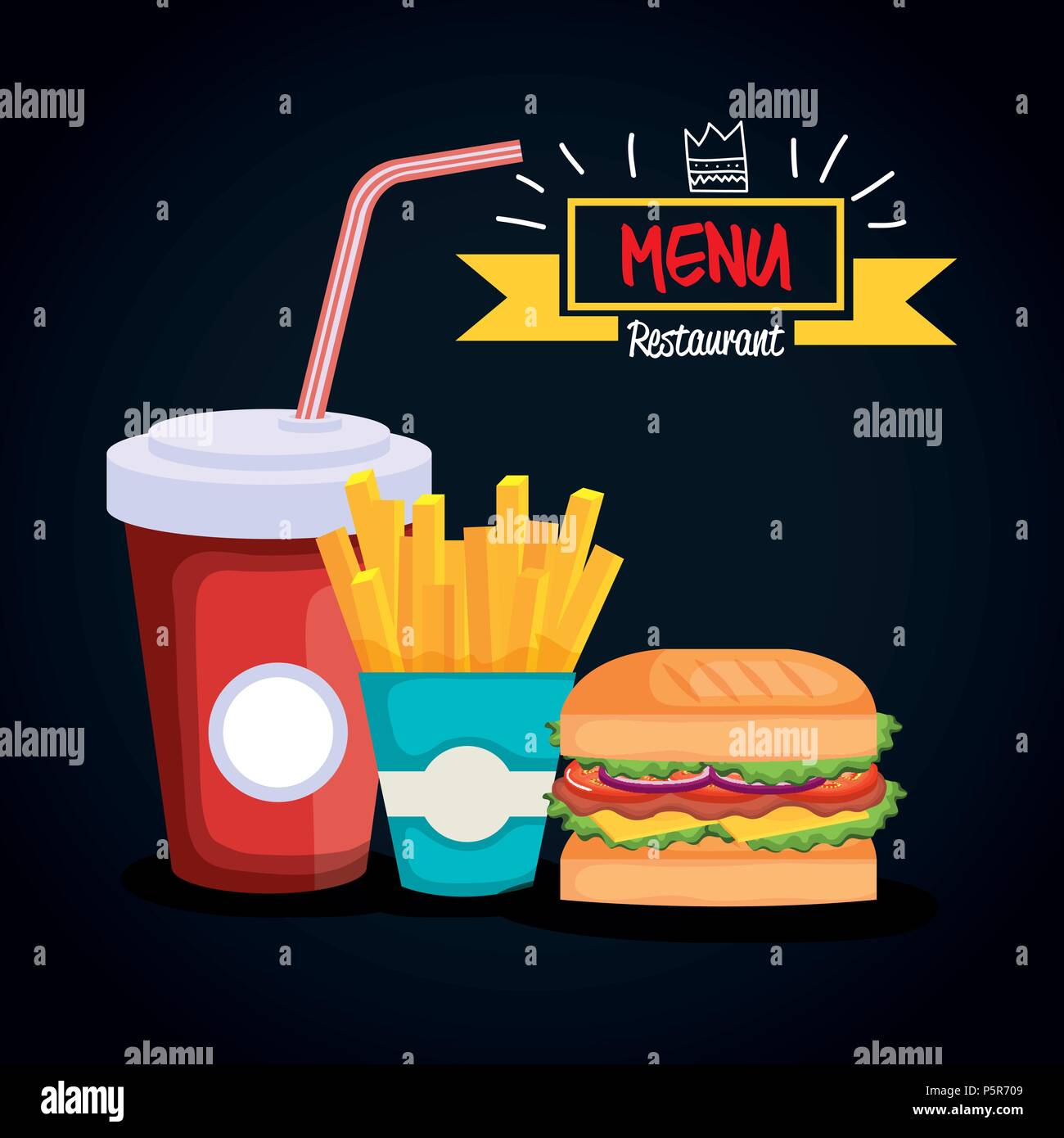 Delicious potatoes chips Stock Vector Images - Alamy