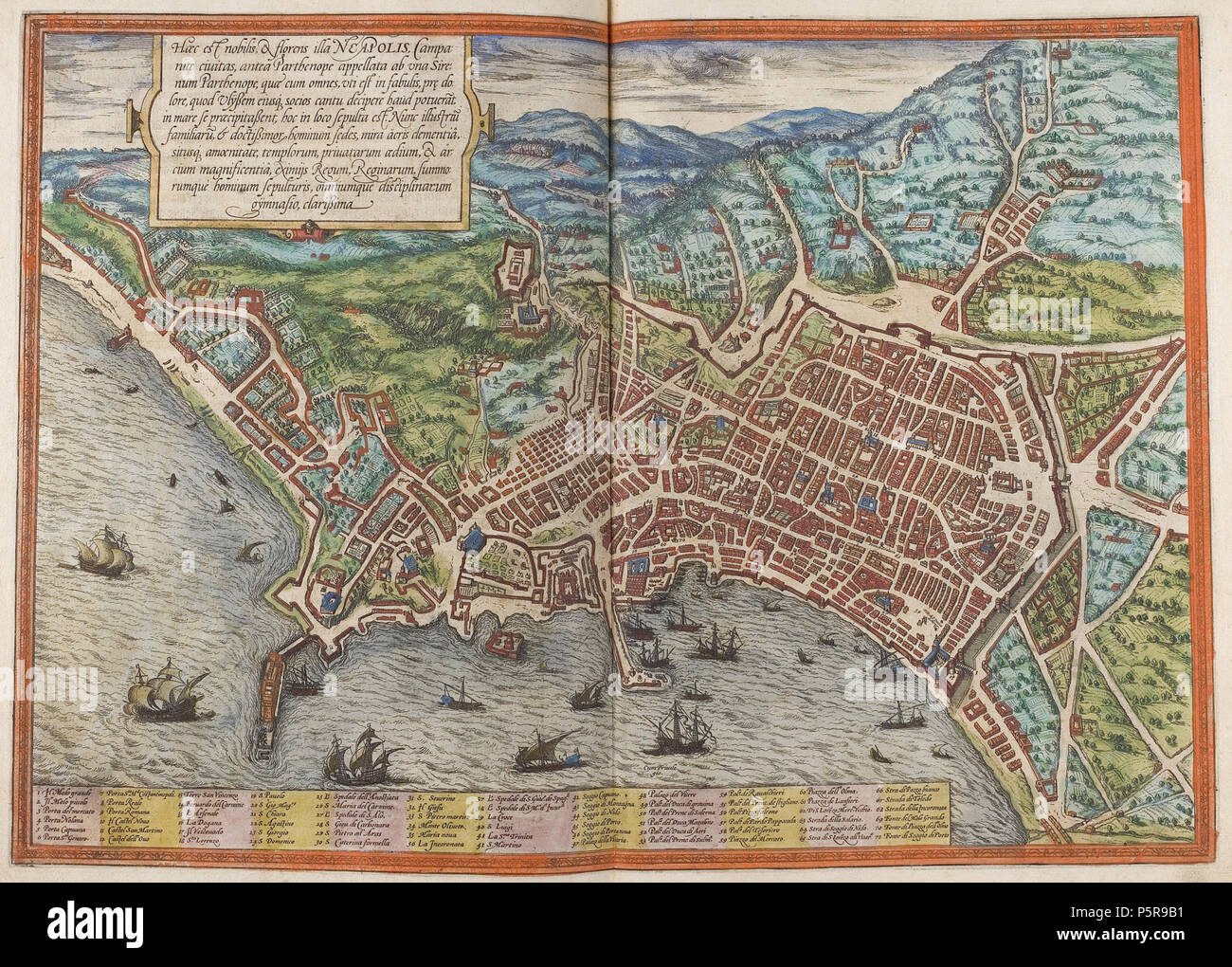 N/A. English: Map of Napoli, 1572 . 1572. Georg Braun; Frans Hogenberg ...