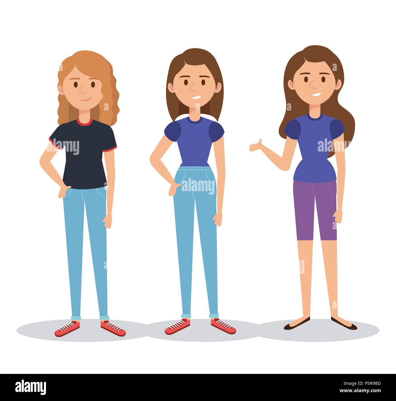 young girls avatars characters Stock Vector Image & Art - Alamy