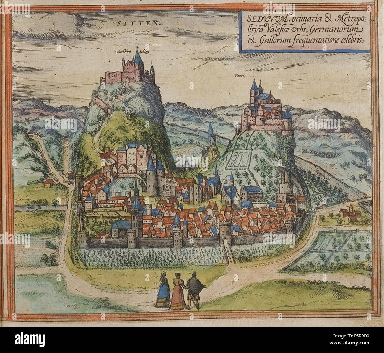 N/A. Sion / Sitten . 1572. Georg Braun; Frans Hogenberg 231 Braun Sion ...