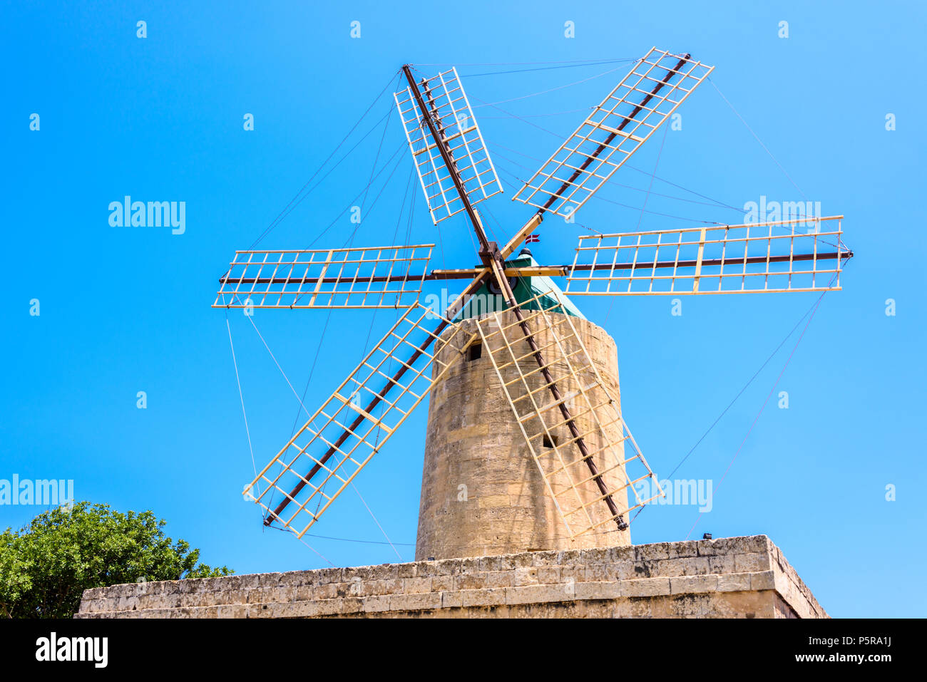 Ta' Kola windmill, Xaghra, Gozo, Malta, built in 1725, now a museum ...