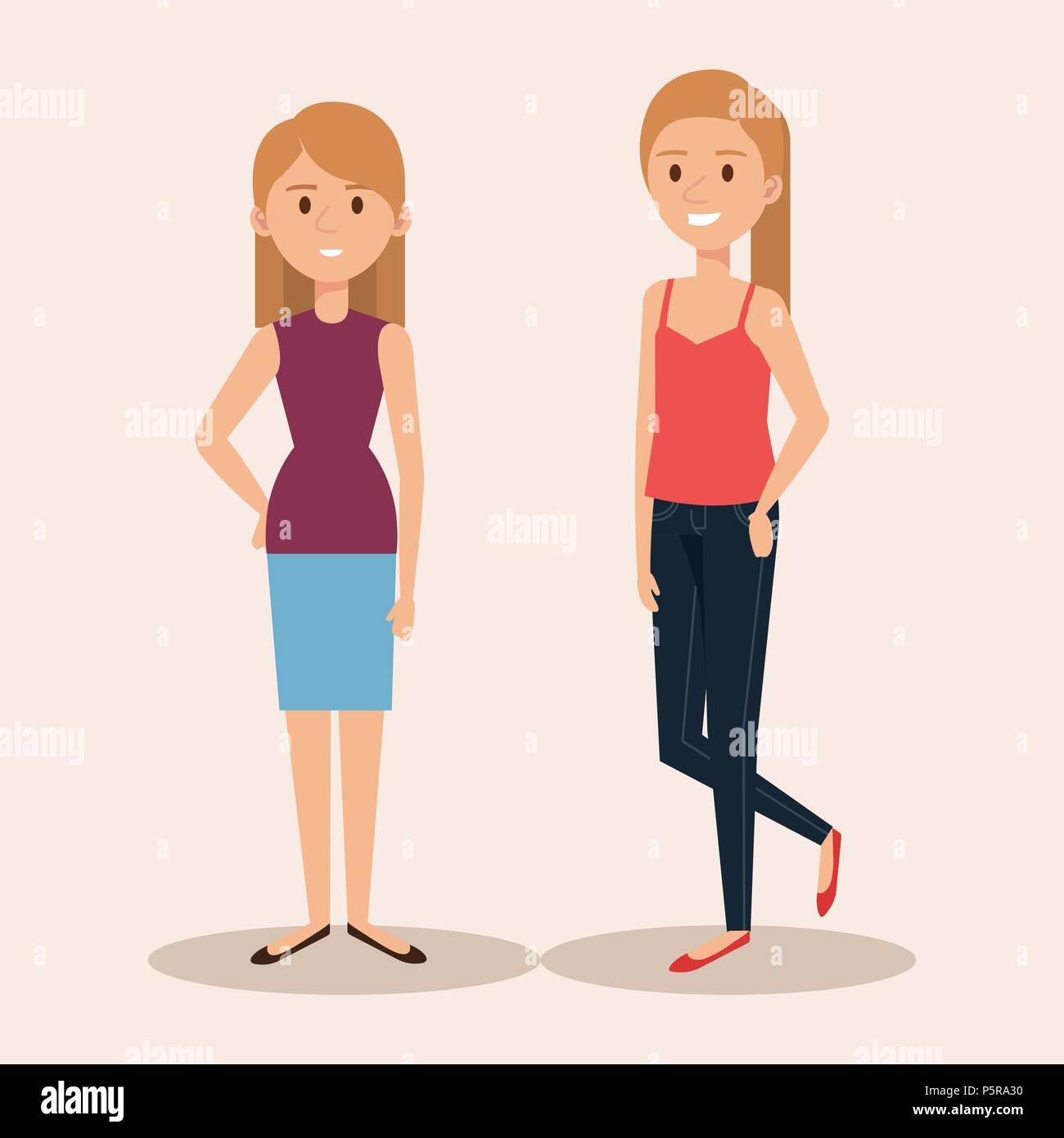 young girls avatars characters Stock Vector Image & Art - Alamy