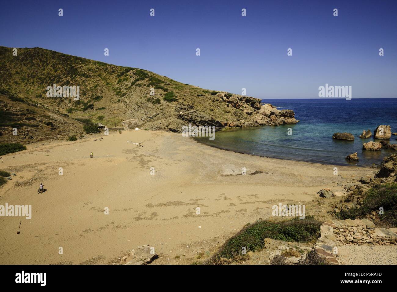 Playa de Cala En Calderer, Ferreries, Menorca, Islas Baleares, españa ...
