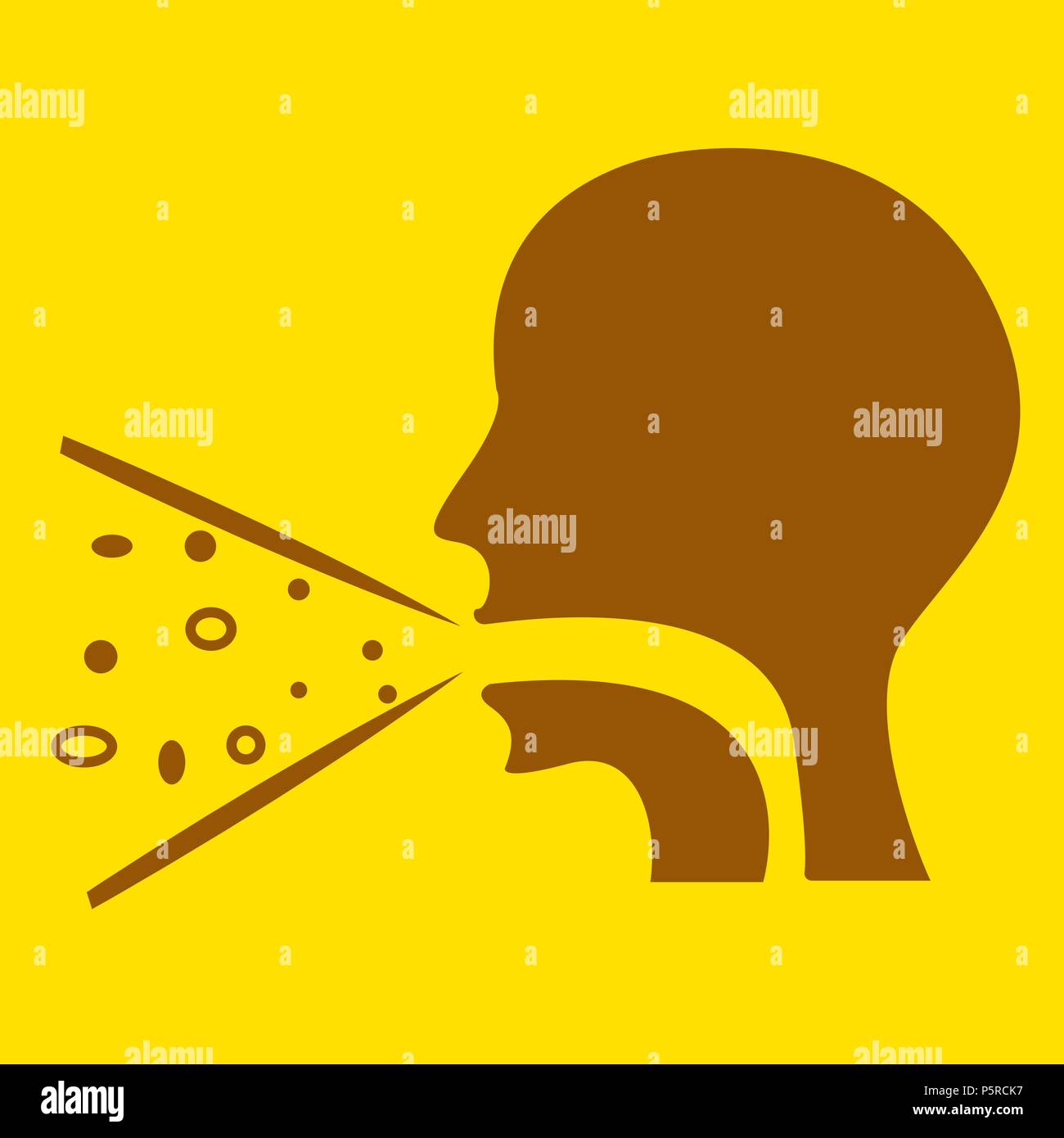 Cough icon hi-res stock photography and images - Alamy