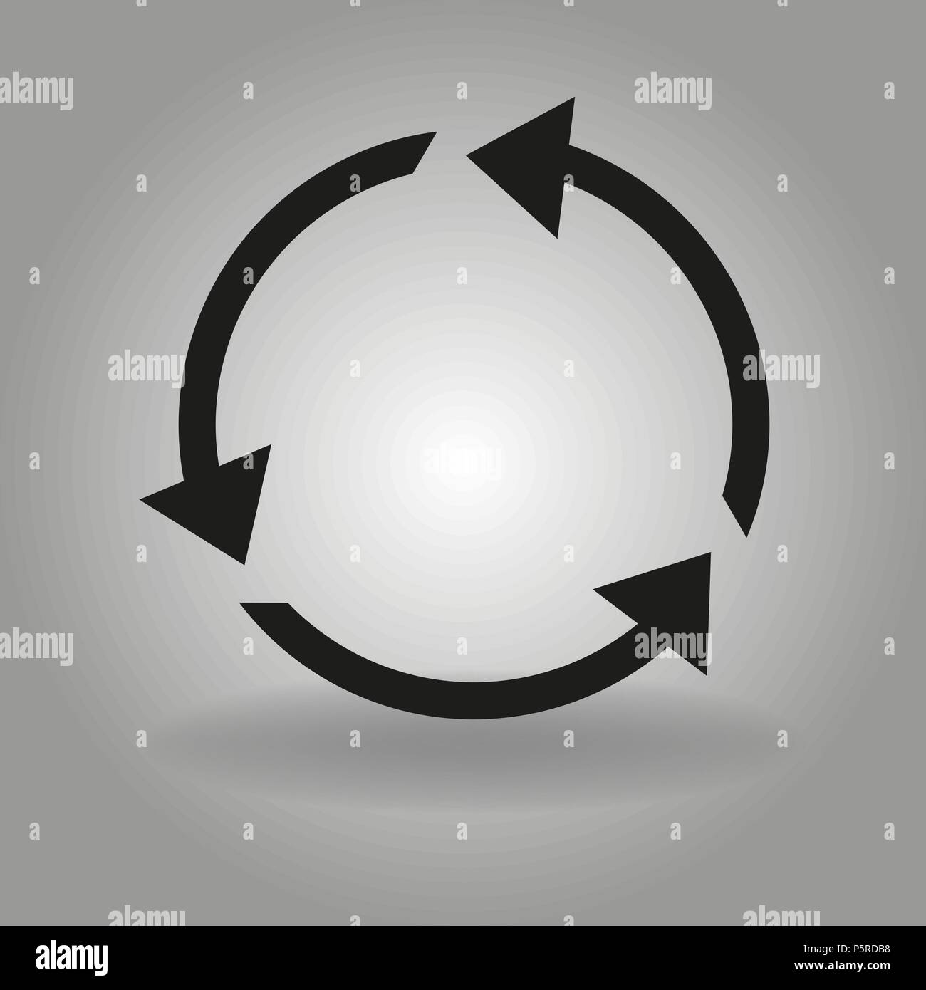 Recycle arrow. Flat simple modern illustration pictogram eps10 Stock ...