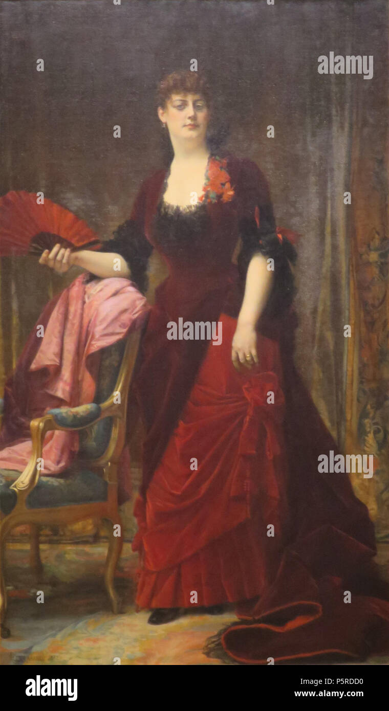 N/A. English: Mrs. Collis P. Huntington by Alexandre Cabanel, 1882, oil ...