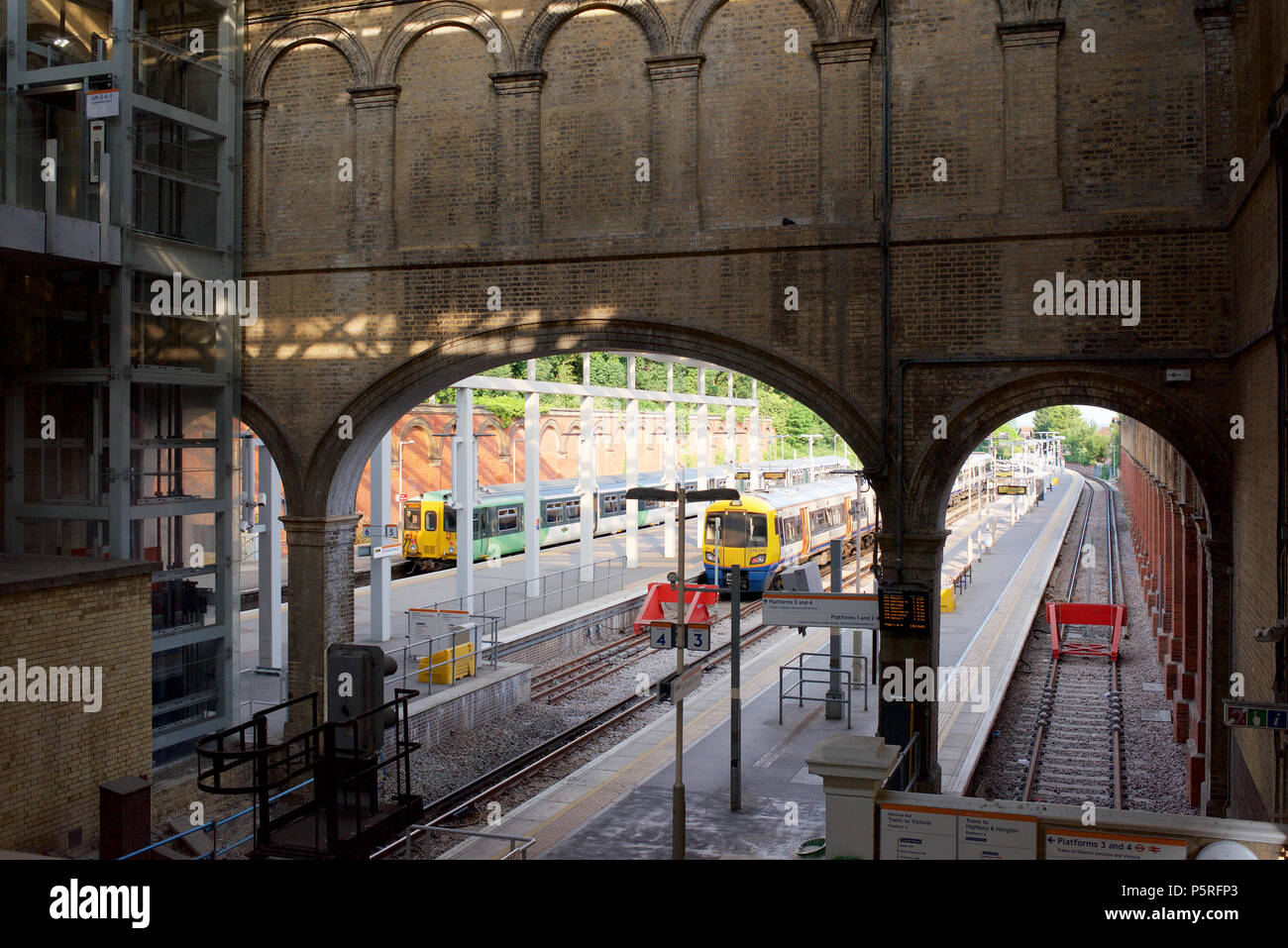 Train at Crystal Palace station in London Stock Photo - Alamy