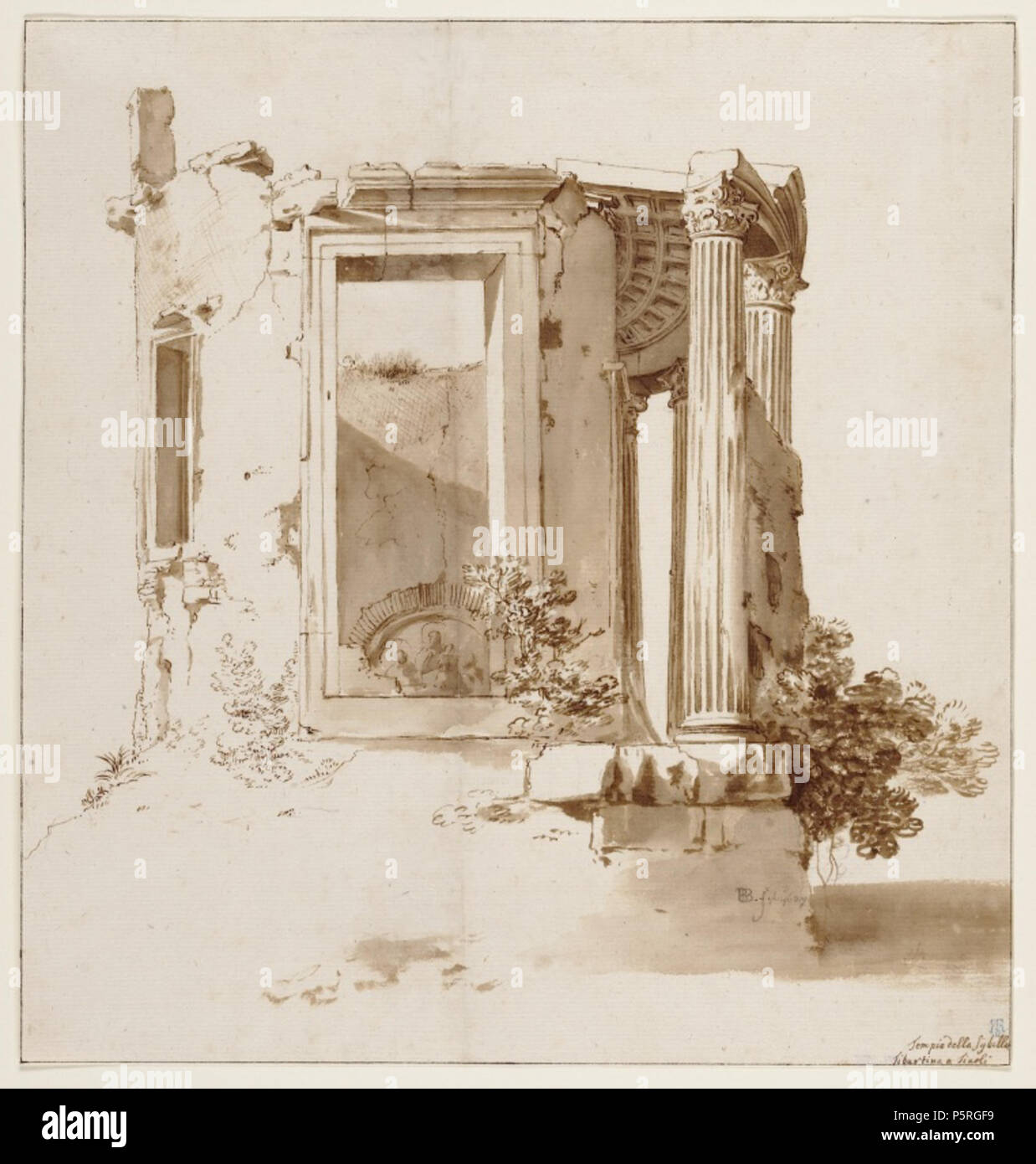 Pen and brown ink on buff paper hi-res stock photography and images - Alamy