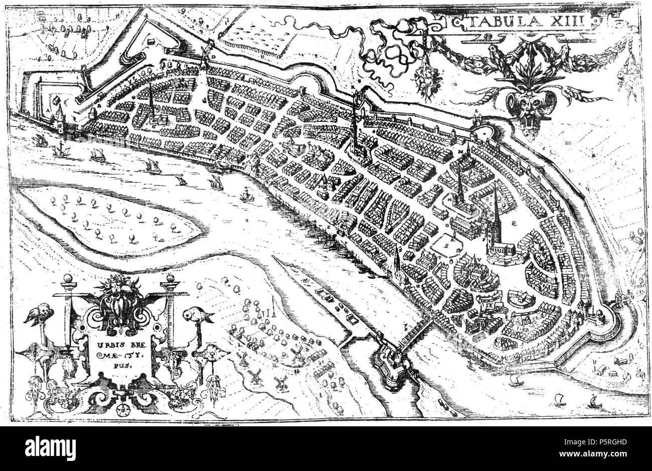 Old map of bremen hi-res stock photography and images - Alamy