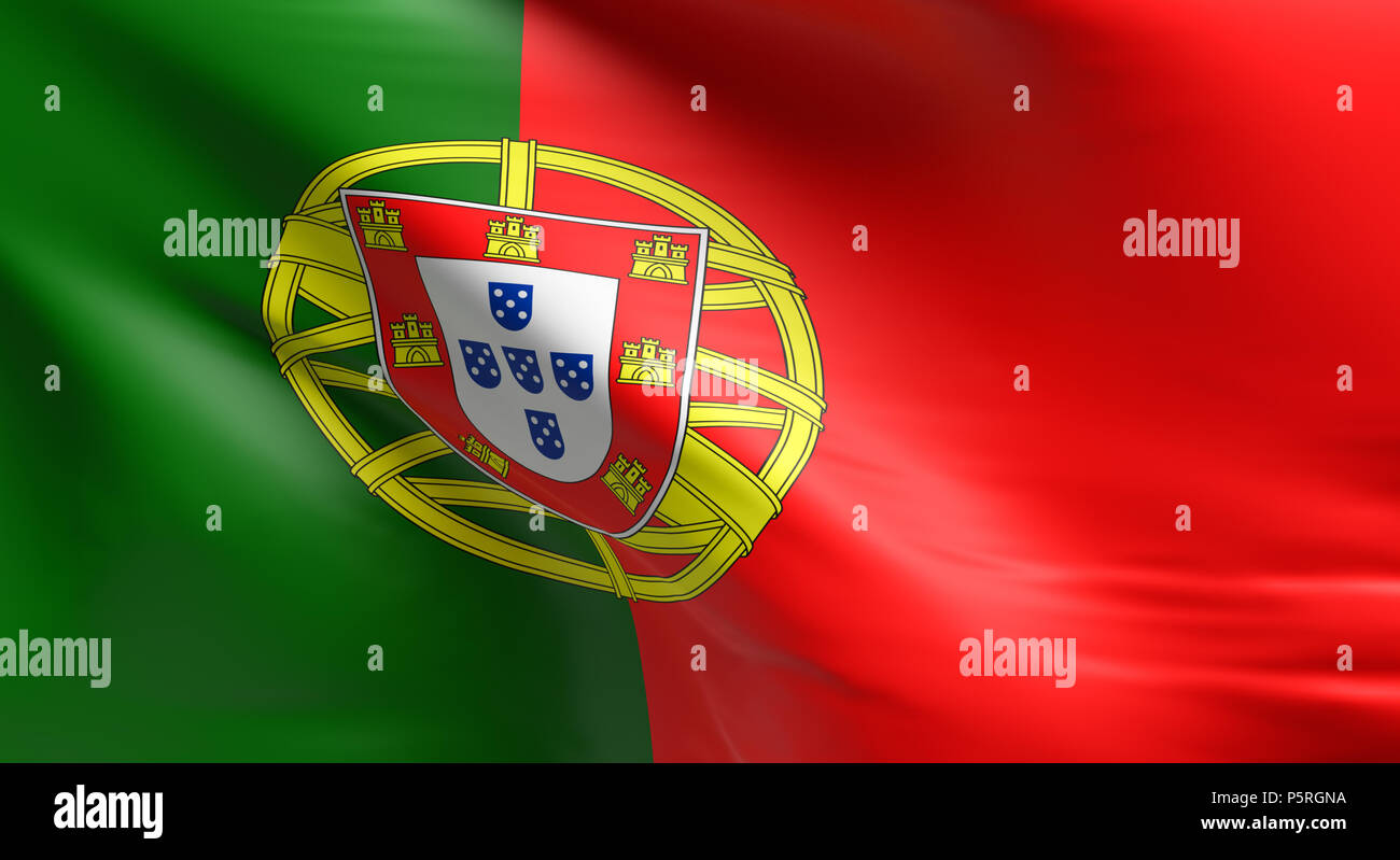 Flag of Portugal using as background, 3d rendering Stock Photo - Alamy