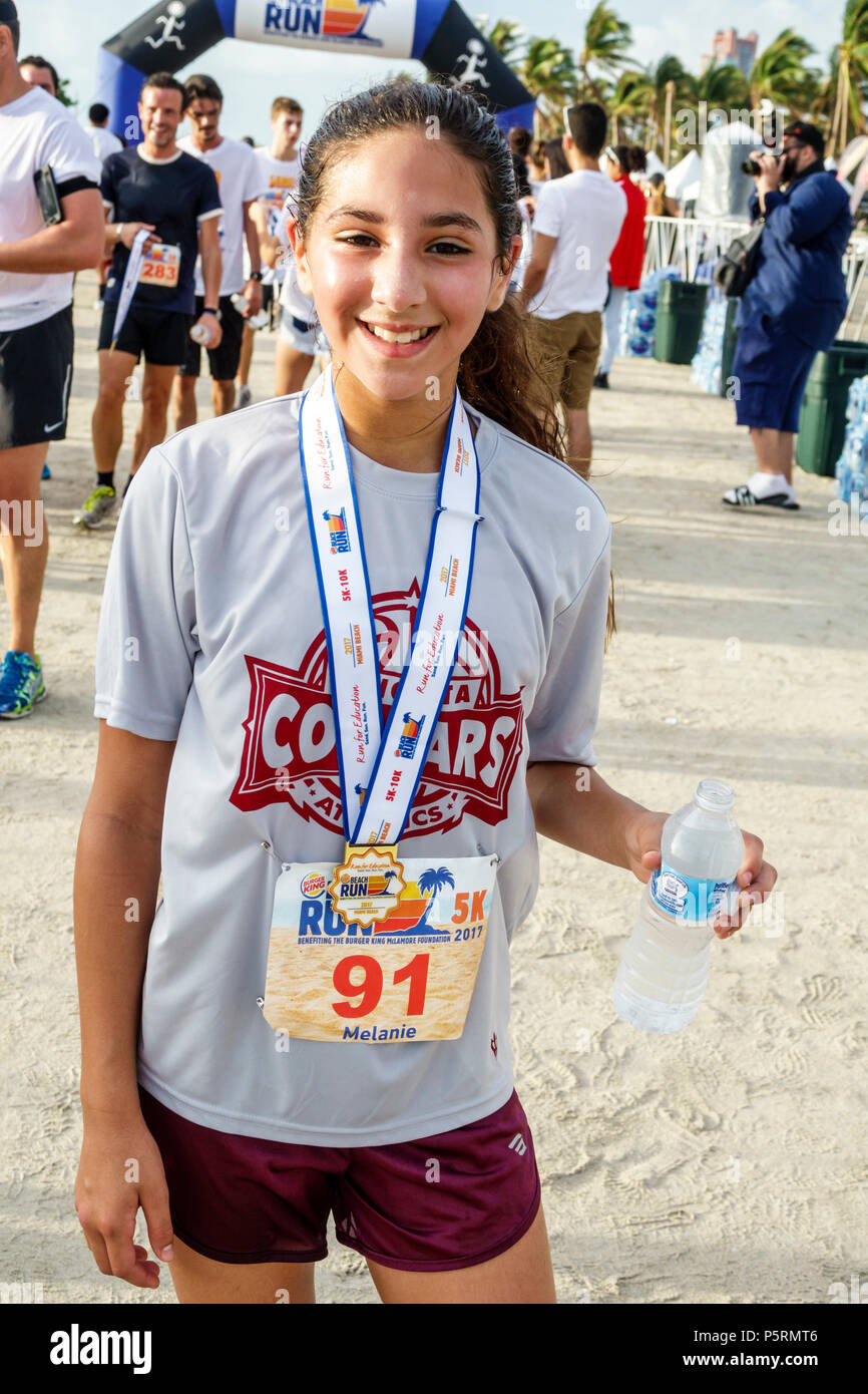 Miami Beach Florida,Ocean Drive,Lummus Park,Burger King 5K Beach Run ...