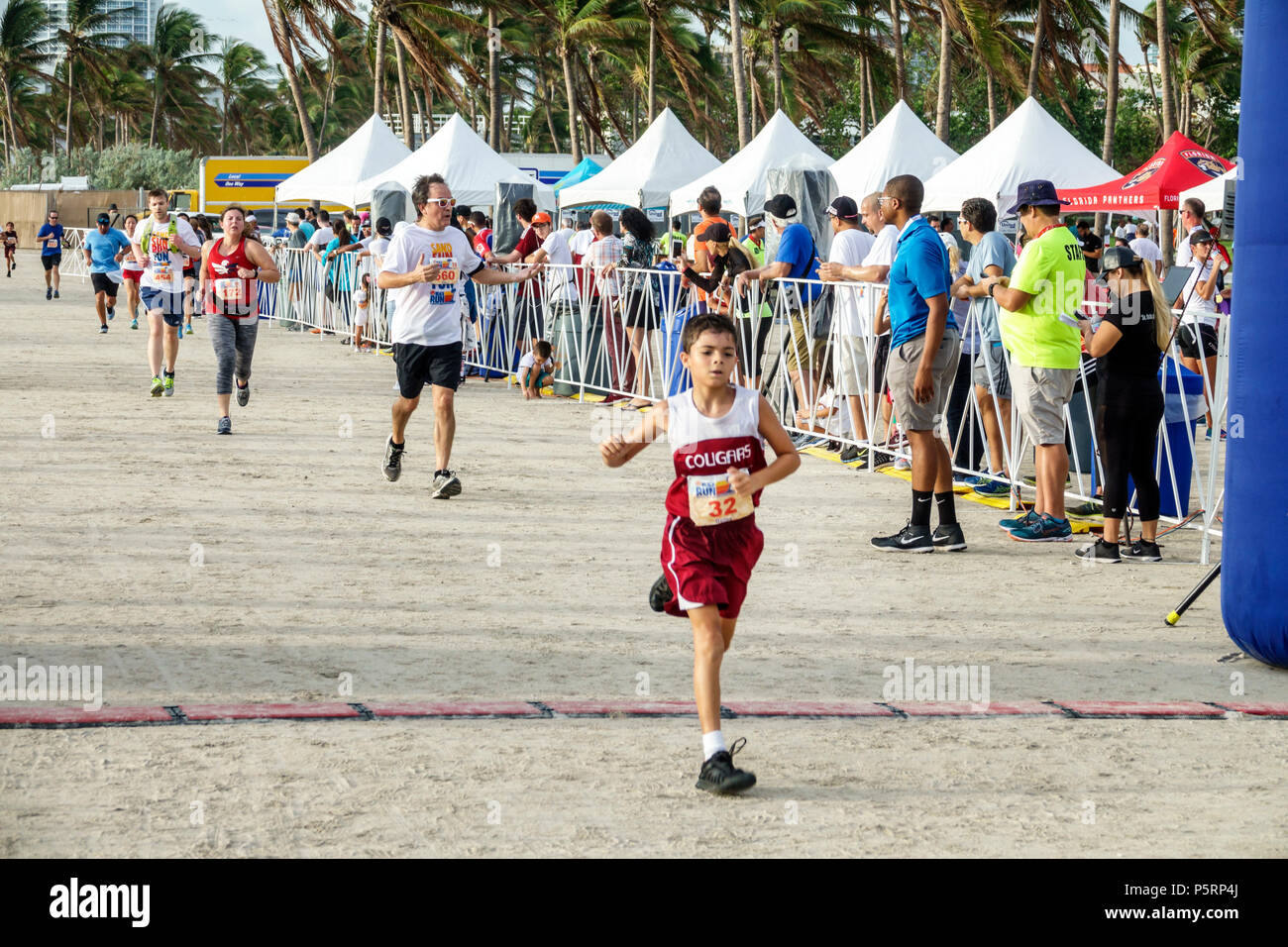 Miami Beach Florida,Ocean Drive,Lummus Park,Burger King 5K Beach Run ...