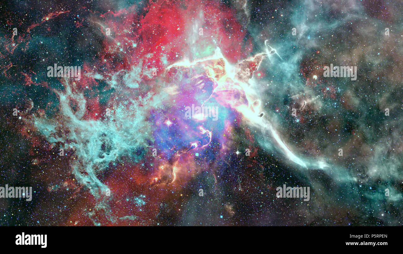 Beautiful nebula and Galaxy. Elements of this Image Furnished by NASA ...