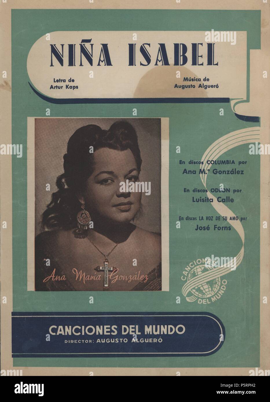 Partitura musical y cancionero. Niña Isabel, fox-fado de Augusto ...