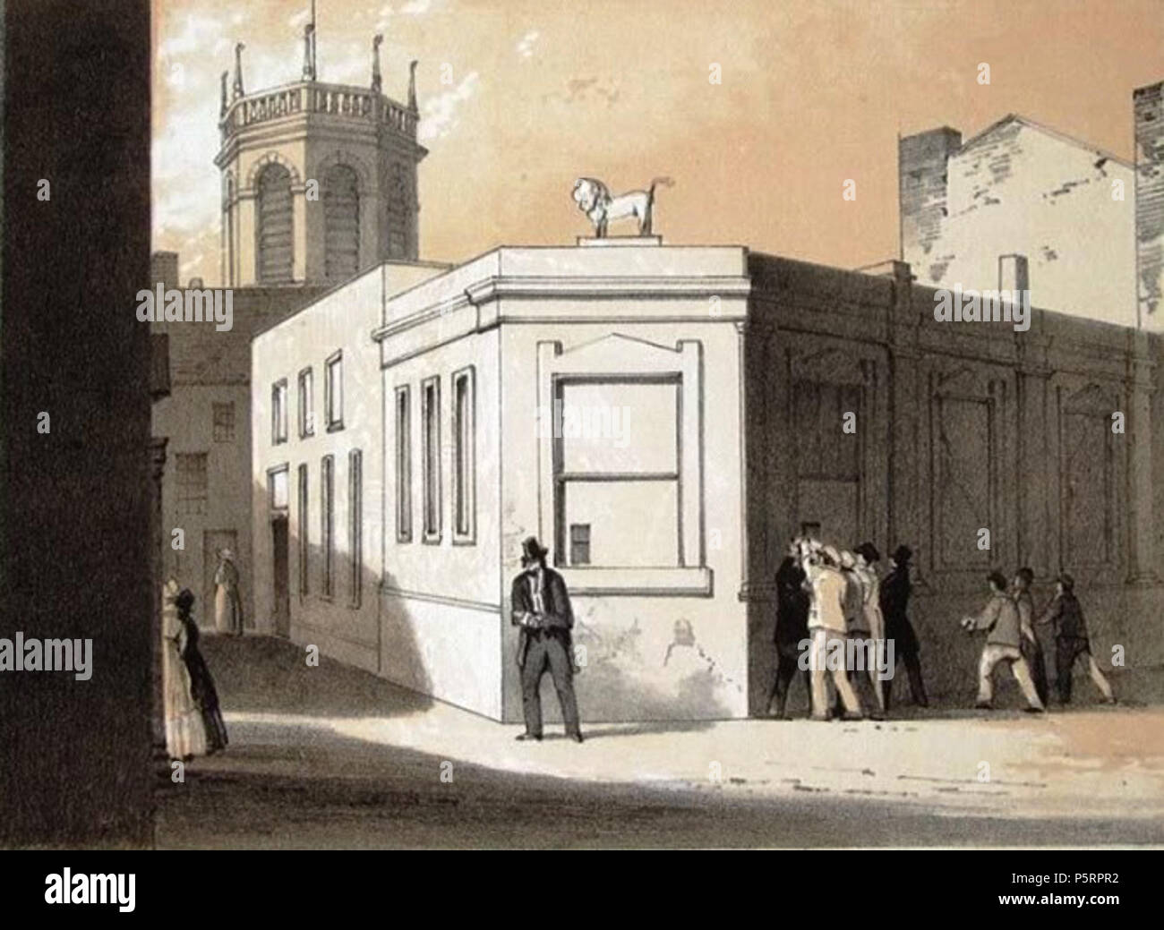 N/A. English: print of old Canning Place, Liverpool . 1843. H.Greenwood ...