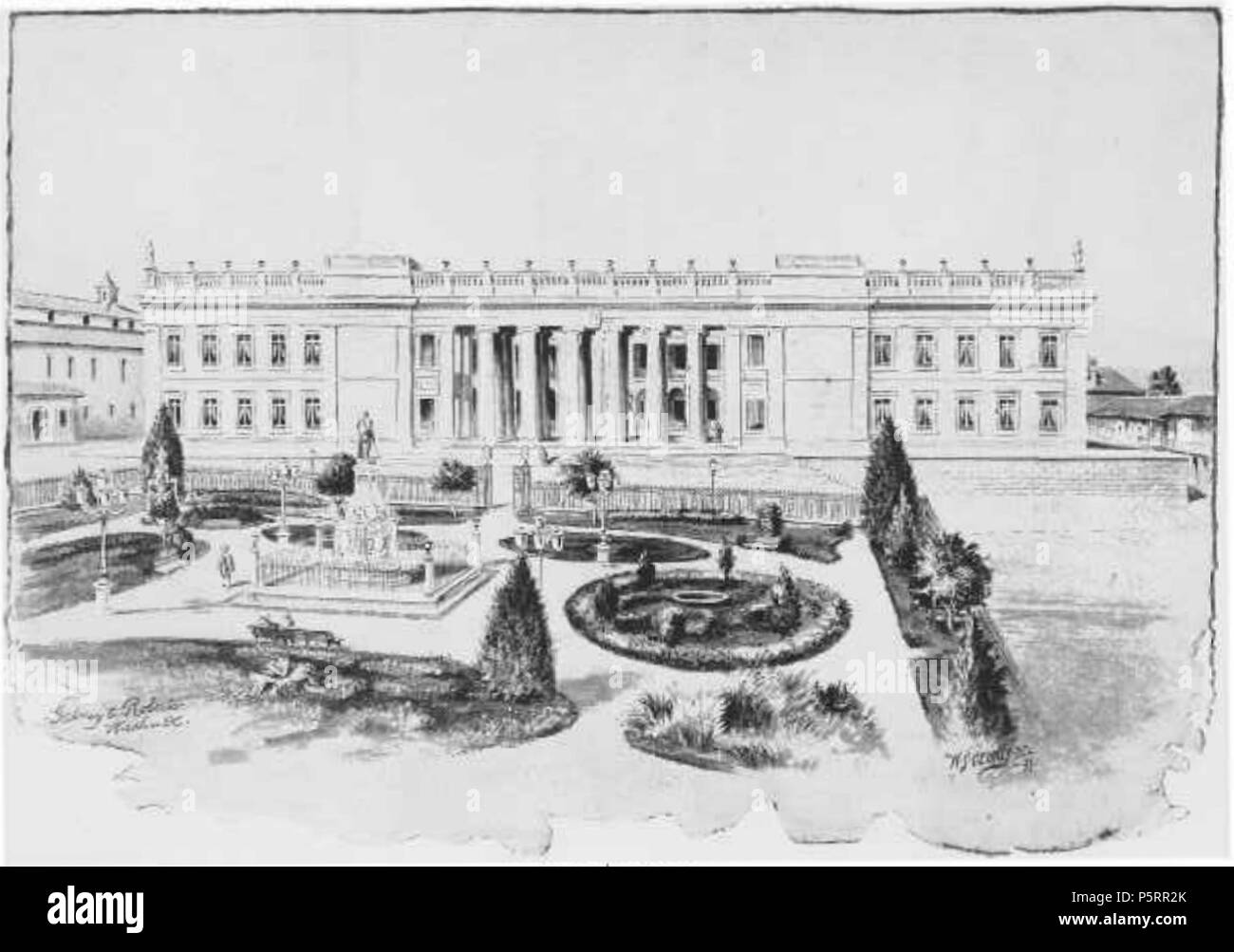 Capitolio nacional de colombia Black and White Stock Photos & Images ...