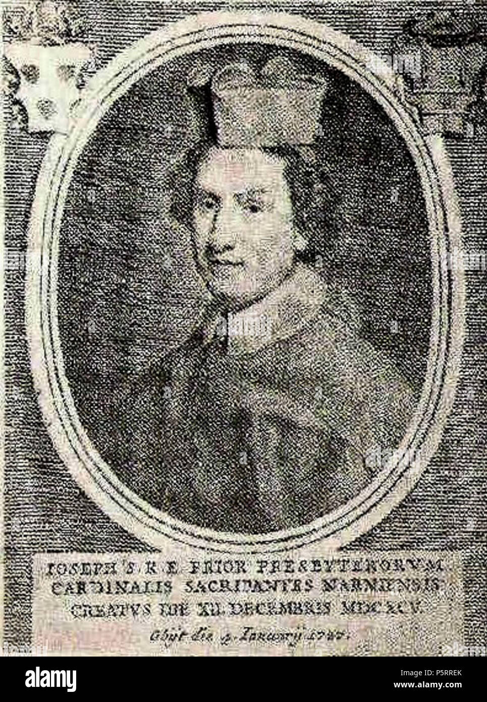 N/A. English: Cardinal Giuseppe Sacripante, contemporary engraving ...