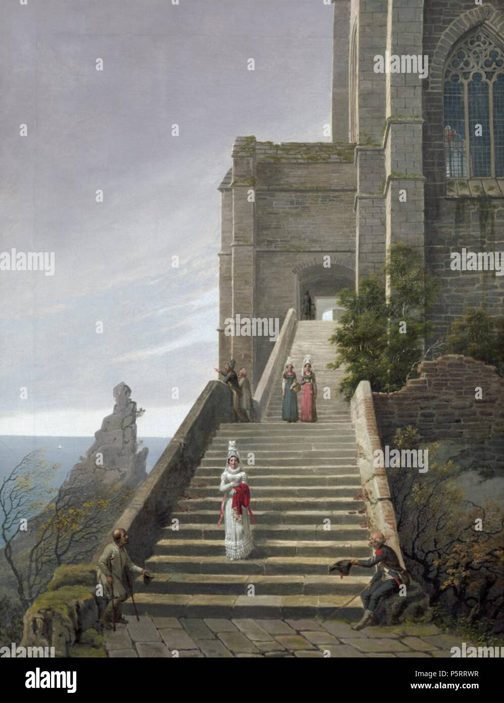 N/A. Deutsch: Gotische Kirche am Meer . 1816. Carl Friedrich Hampe ...