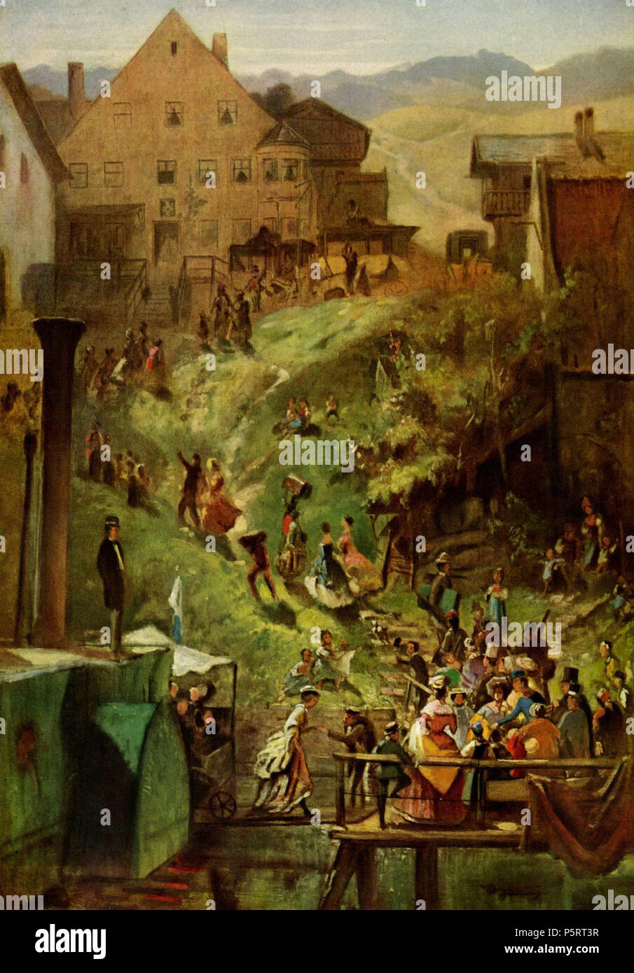 German: Ankunft in Seeshaupt circa 1880. N/A 274 Carl Spitzweg 002 ...