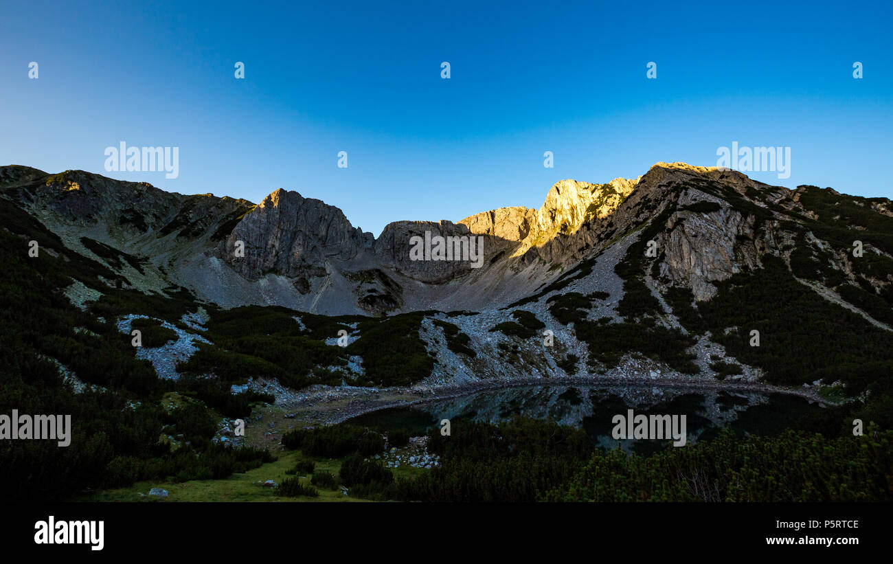 Scenery summer landscape, sunrise at peak Sinanitsa, Pirin Mountain ...