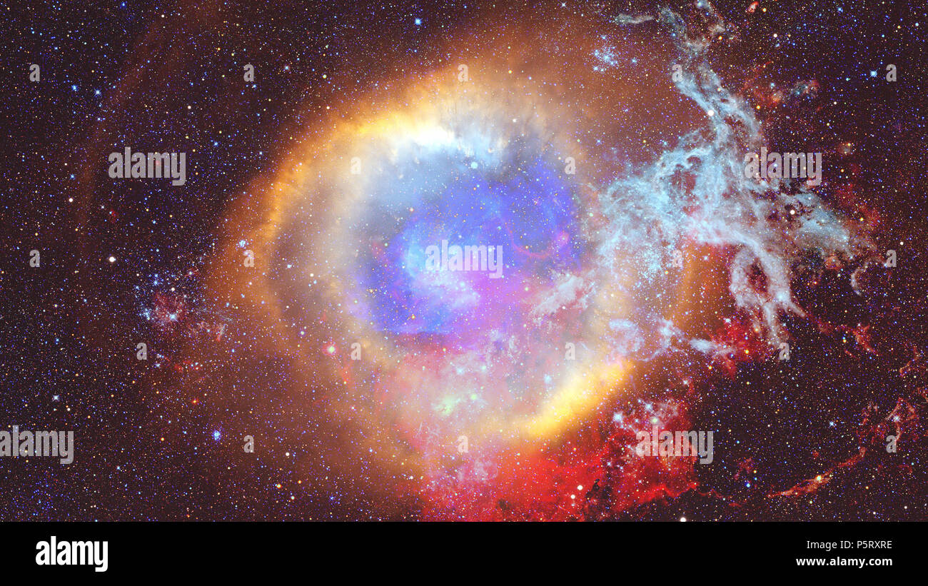 Beautiful nebula and Galaxy. Elements of this Image Furnished by NASA ...