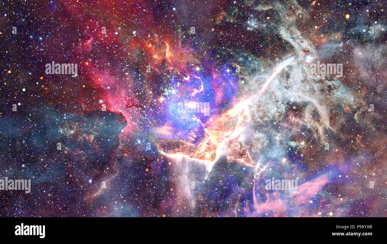 Nebula and galaxies in space. Elements of this image furnished by NASA ...